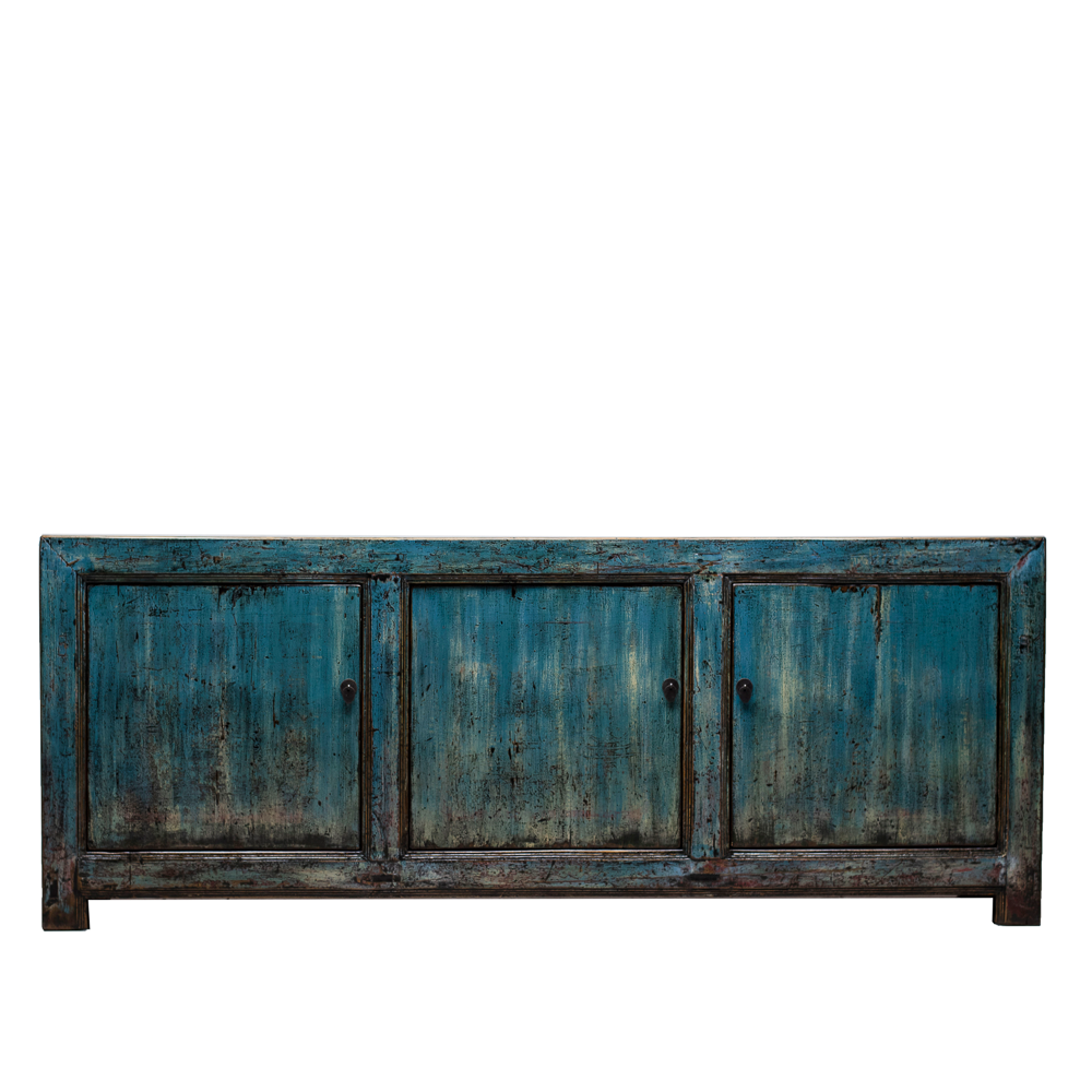 LIUSHI Antique Distressed Blue Sideboard c.1920 | Orchid