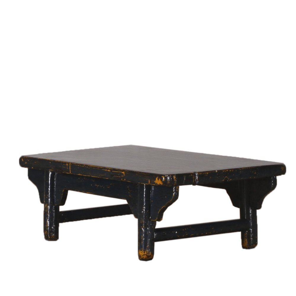 Chinese Indigo Kang Coffee Table| ZHUZI Vintage Coffee table | Orchid