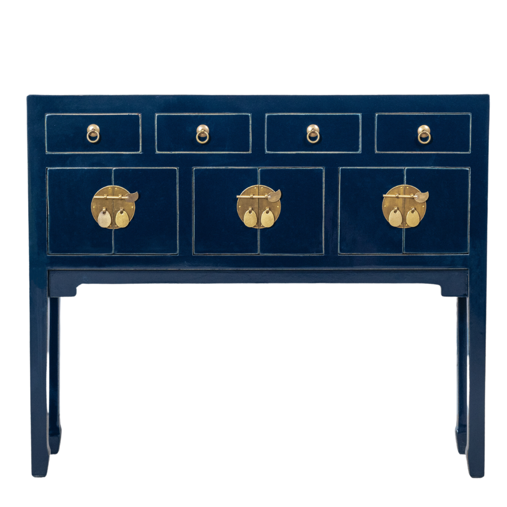 Chinese Hall Table - Indigo Blue Lacquer - KWAN | Orchid