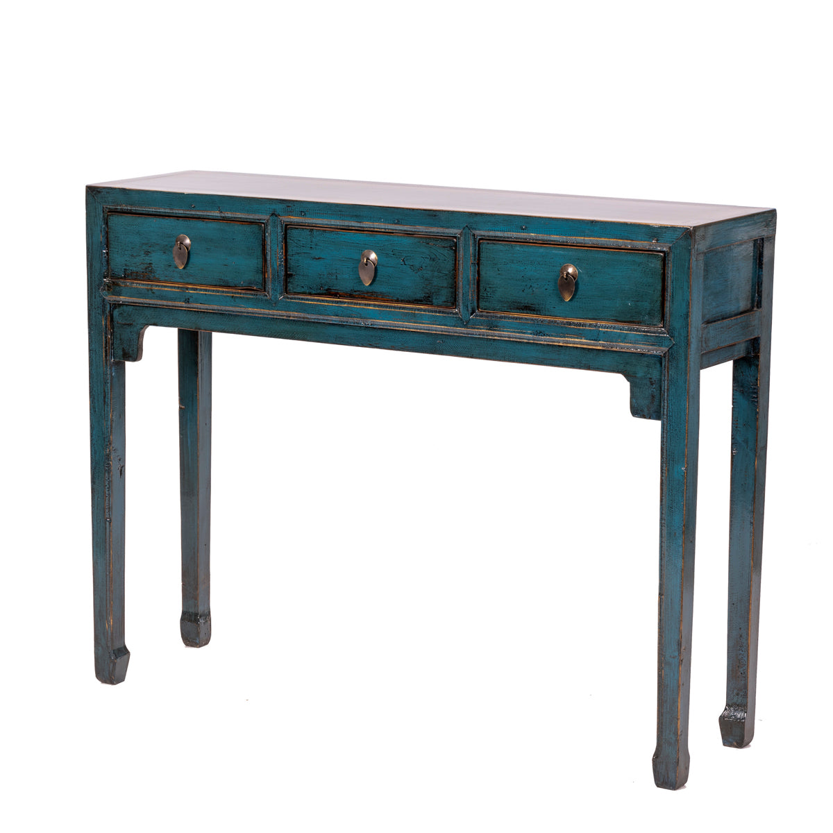 Chinese Console Table Peking Blue Lacquer | Lacquered Oriental Hall ...