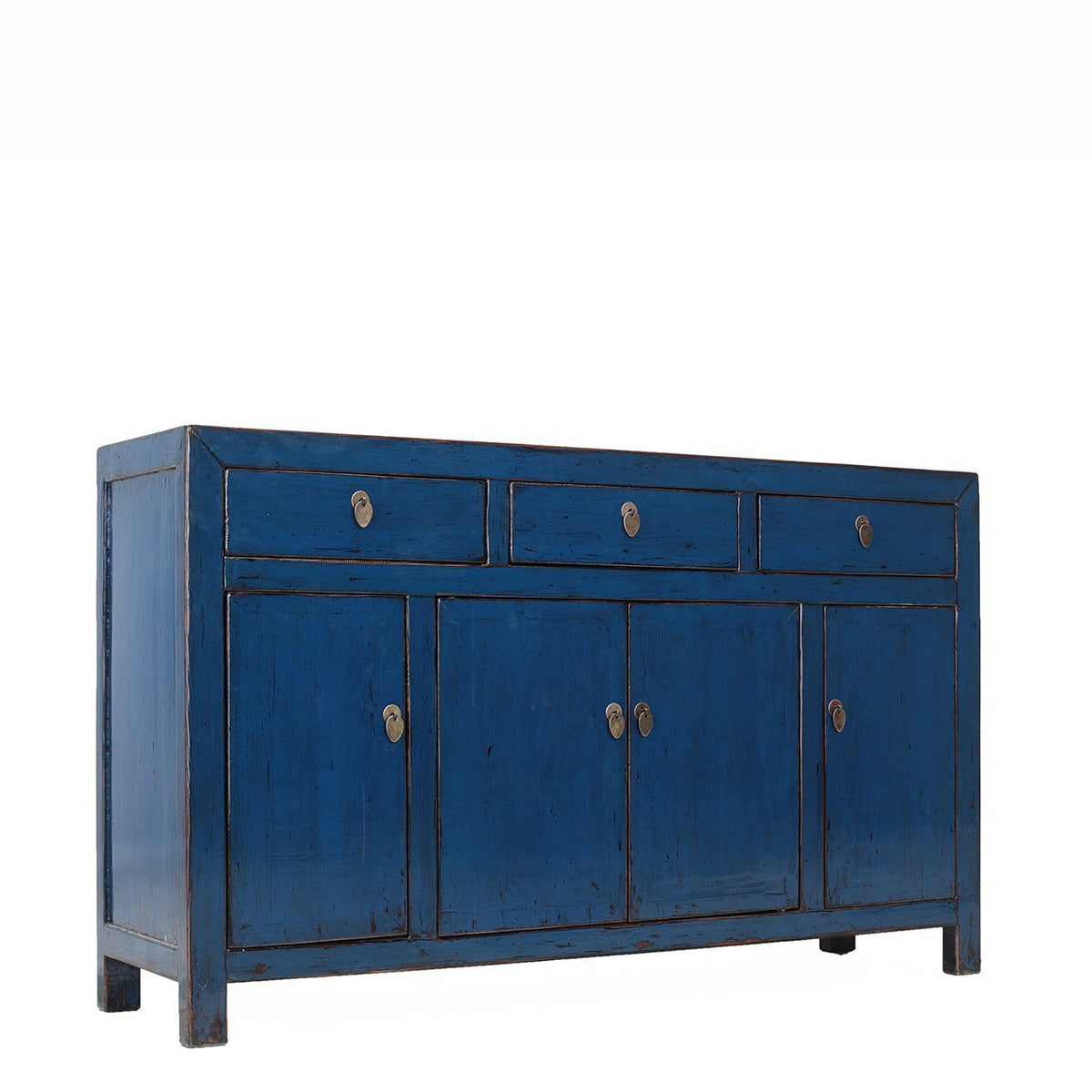 Cobalt Blue Chinese Sideboard | Oriental Blue Lacquer Sideboard | PERTH ...